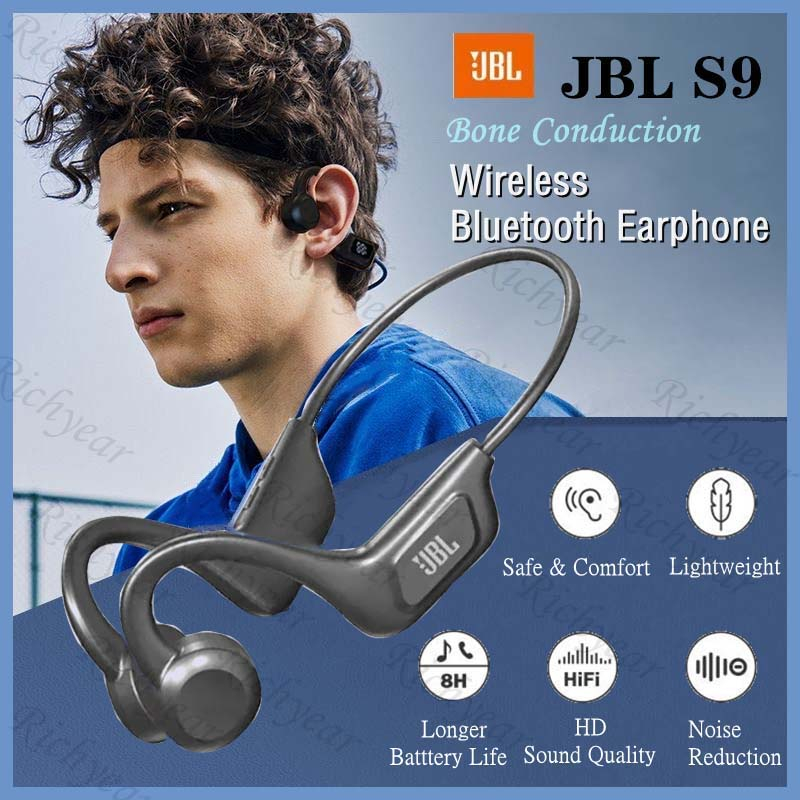 S9 Bone Conduction Wireless Sport Headphones Wireless Bluetooth ...