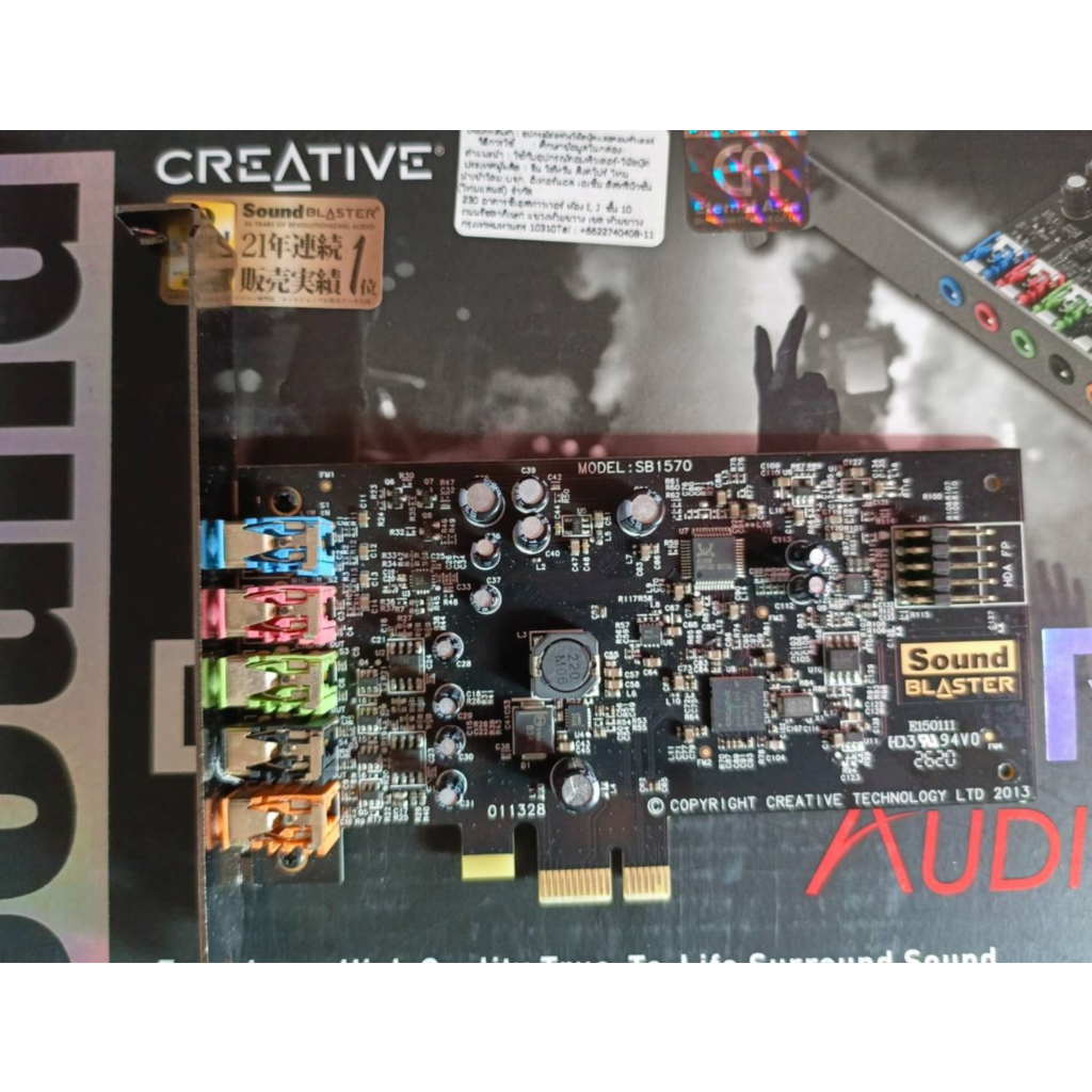 ซาวด์การ์ด Creative Sound Blaster Audigy Fx 5.1 PCIe การ์ดเสียง มือสอง ...
