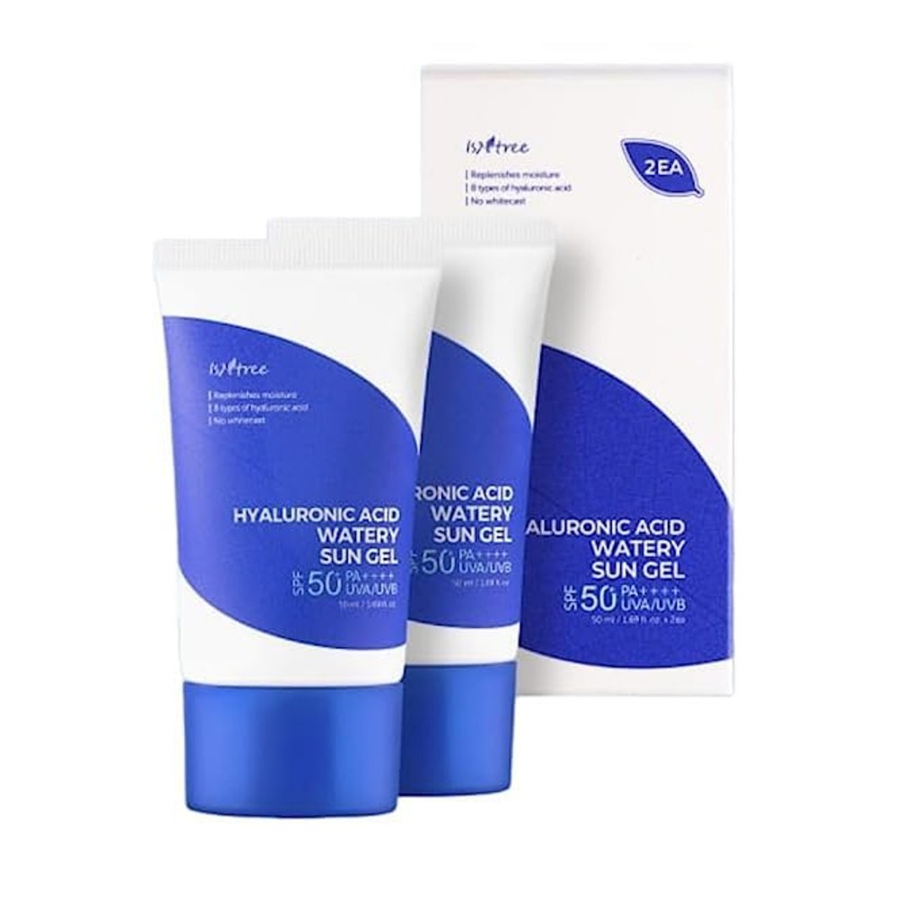 2ชิ้น ISNTREE Hyaluronic Acid Watery Sun Gel Set SPF 50+ PA++++ (2-Pack) | Shopee Thailand