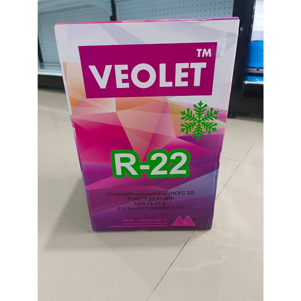 น้ำยาแอร์ R22 ยี่ห้อVeolet บรรจุ 3 กก. | Shopee Thailand