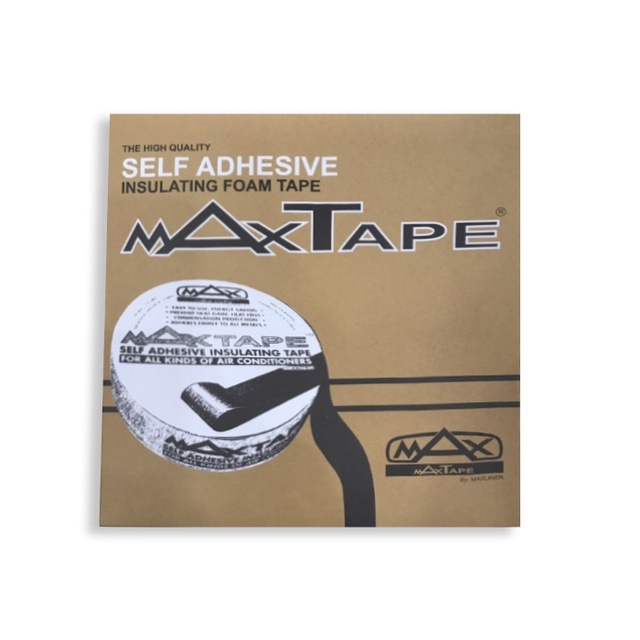 เทปฉนวน ยี่ห้อ Maxtape กาวพันฉนวนกันความร้อน งานติดตั้งแอร์ ใช้กันน้ำหยด (ราคา**ชิ้น) | Shopee ...