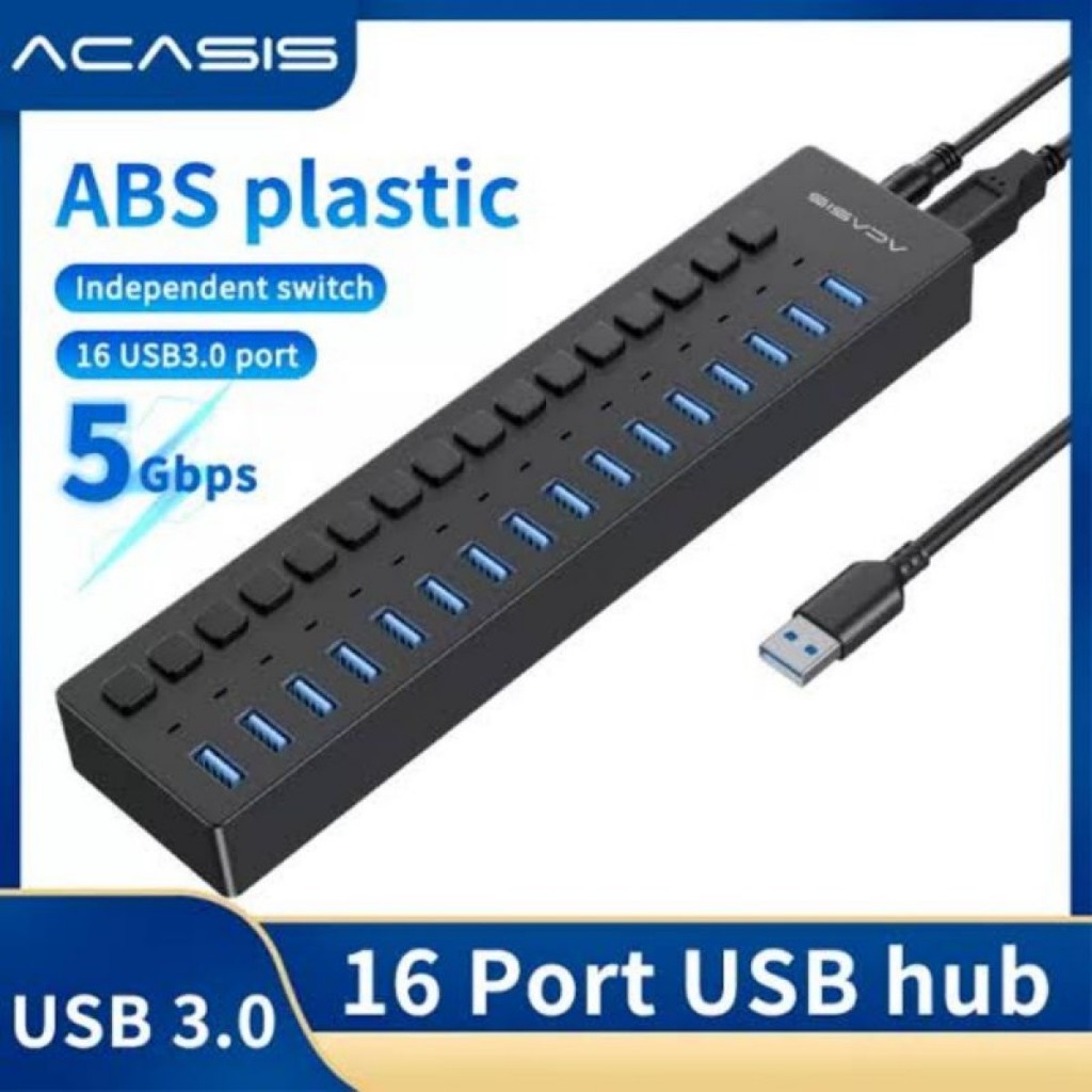 Acasis USB 3.0 HUB 16 Port HS-716MG พร้อมส่งจากไทย | Shopee Thailand