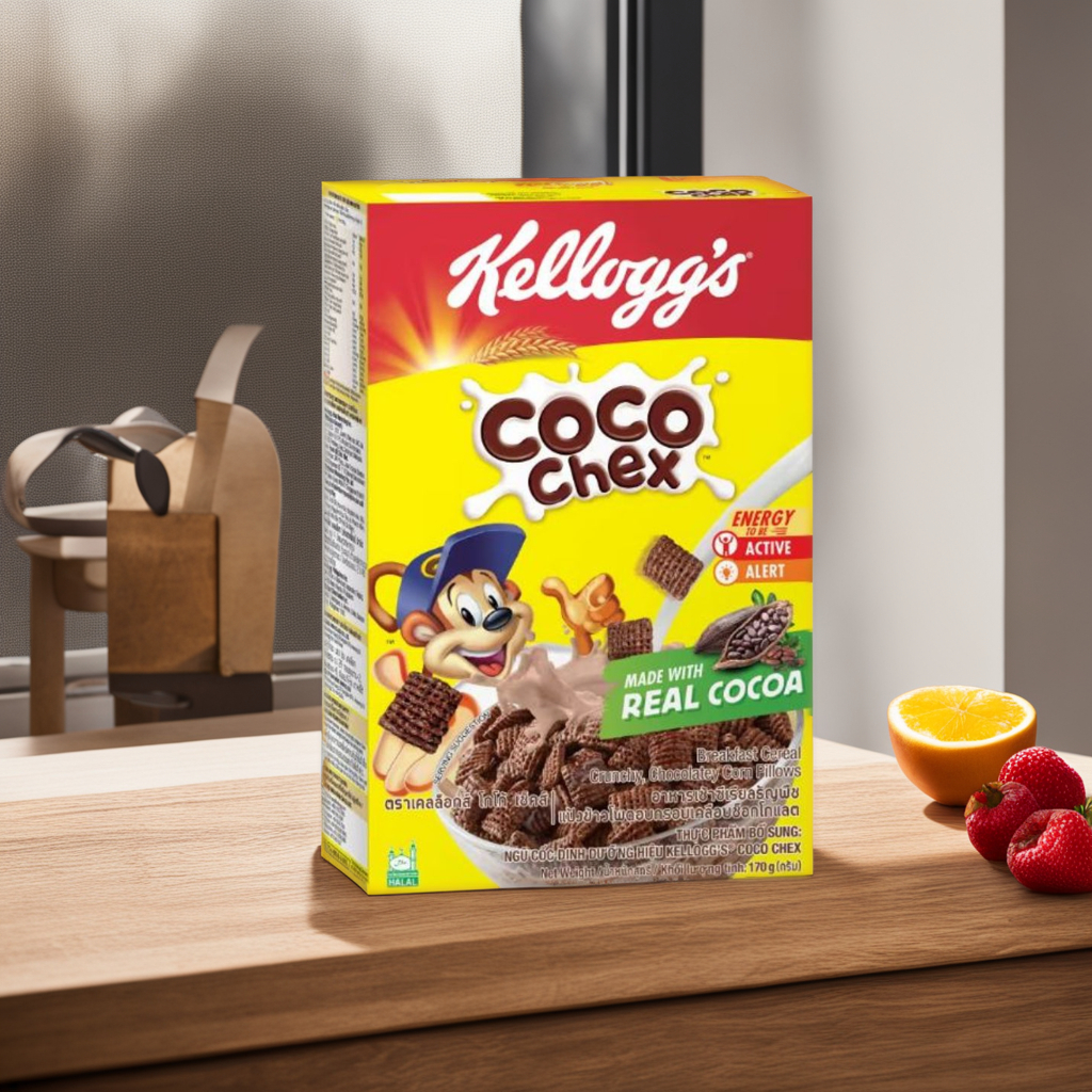 ซีเรียลธัญพืชสำหรับอาหารเช้า รสช็อคโกแลต Kellogg's Coco Chex 170g ...