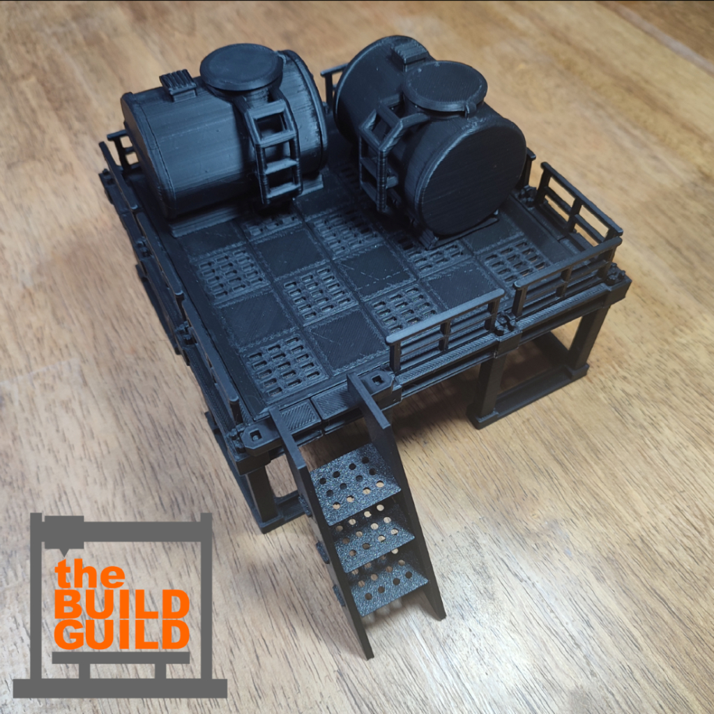 Platform and Fuel Tanks Model Kit โมเดลจำลองถังน้ำมันเชื้อเพลิง และแท่น ...