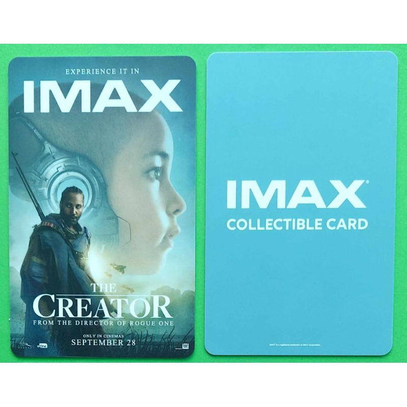 บัตรสะสม บัตรแข็ง IMAX Collectible Card The Creator เดอะ ครีเอเตอร์ ...