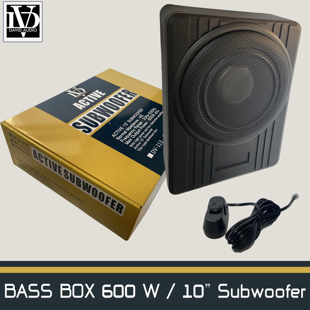 BASS BOX SUBBOX DV-10A เครื่องเสียงรถยนต์ ซับวูฟเฟอร์ bassbox 10นิ้ว พร้อมบูสเบส ซับบ็อกซ์ ดอก ...