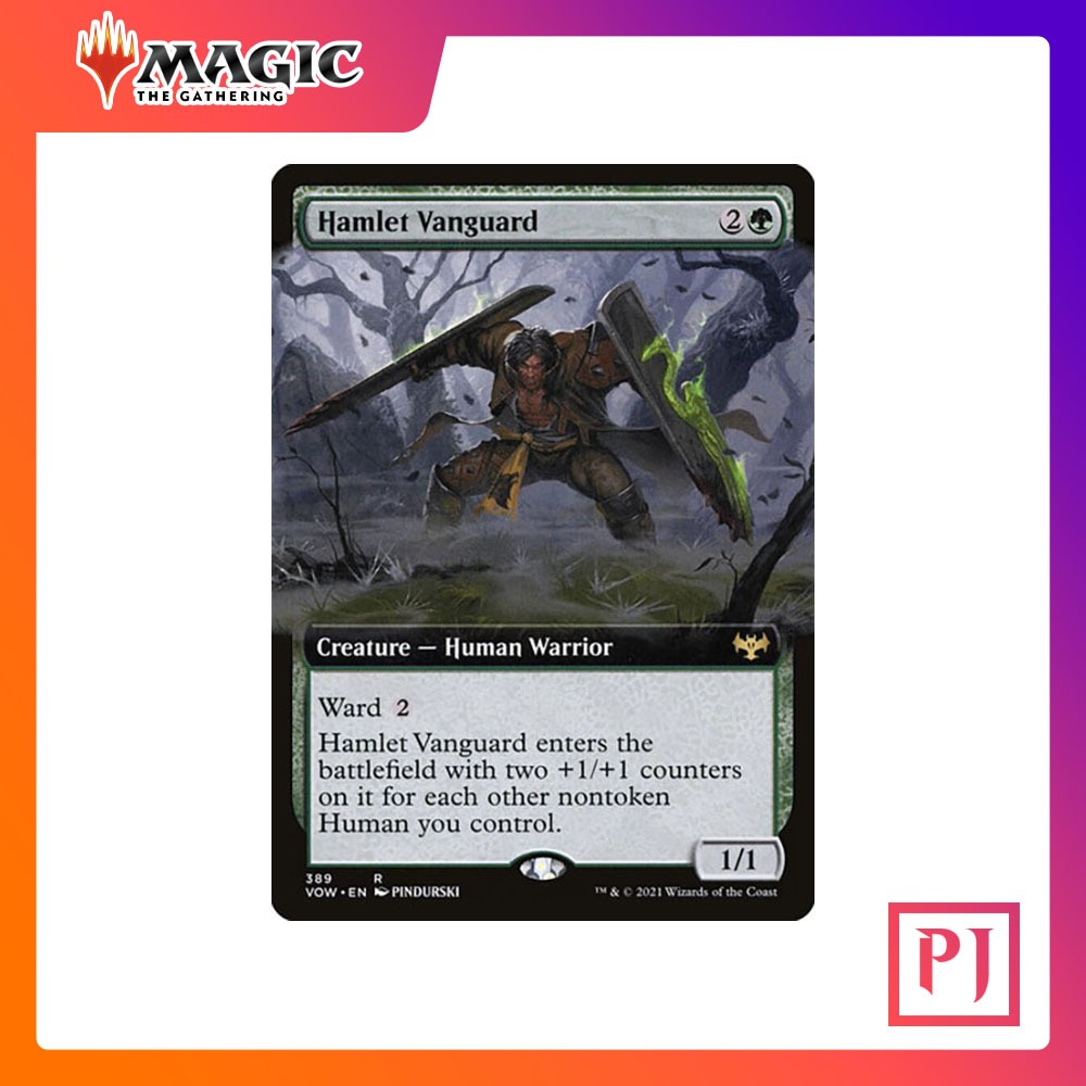 [MTG] Hamlet Vanguard (Extended Art) [VOW] [GREEN] [RARE] [NORMAL] [ENG ...