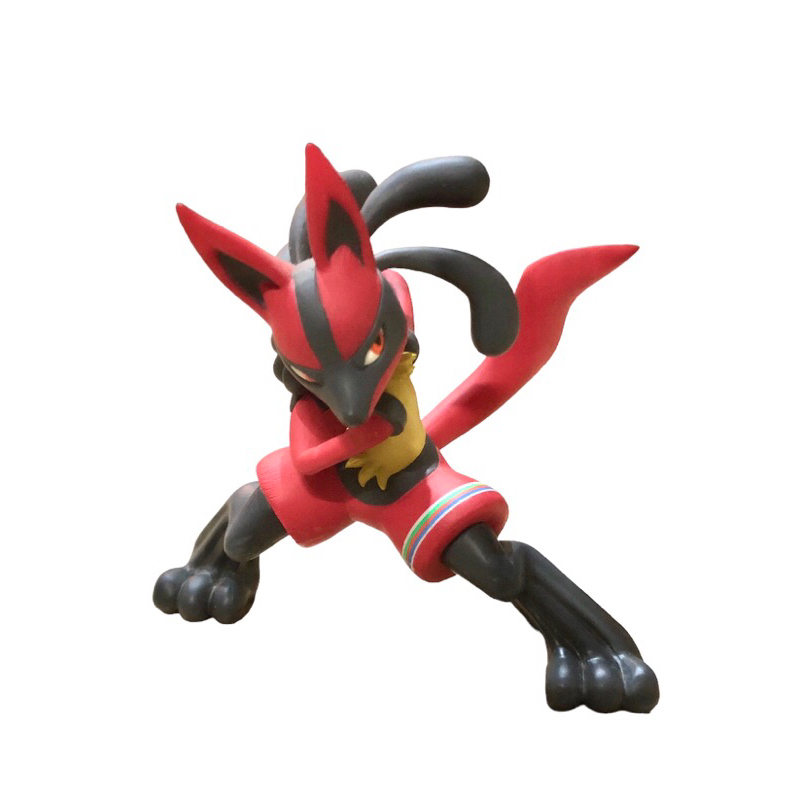 Pokemon Center LTD Red LUCARIO Figure Pokkén Tournament 2P Color ver ...