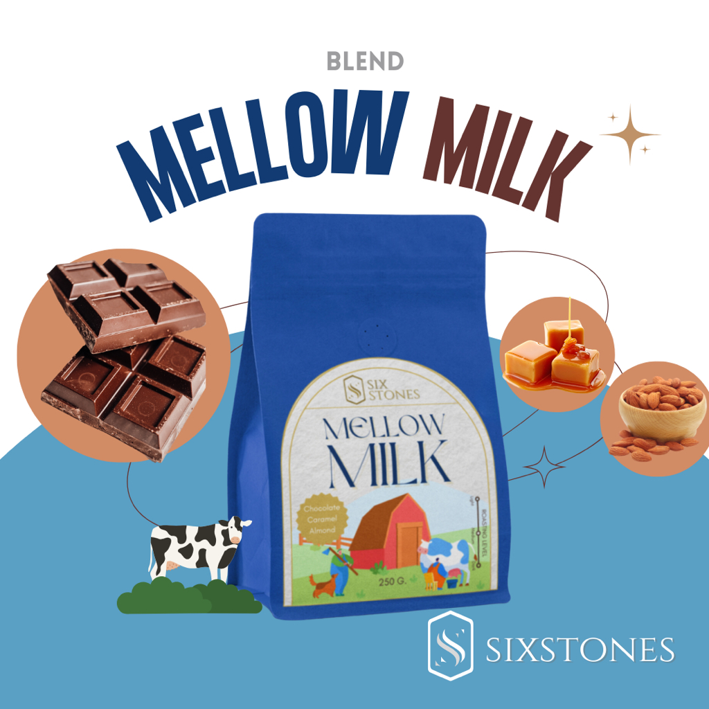 MELLOW MILK เมล็ดกาแฟคั่วกลางเข้ม ทำเพื่อกาแฟนมโดยเฉพาะ โรงคั่วกาแฟ ...
