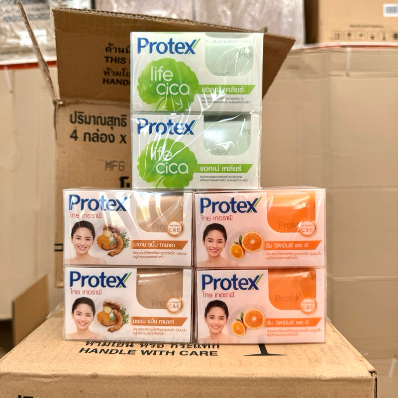 Protex โพรเทคส์ ไทยเทอราพี สบู่ก้อน 130 ก. (แพ็ค4ก้อน) | Shopee Thailand