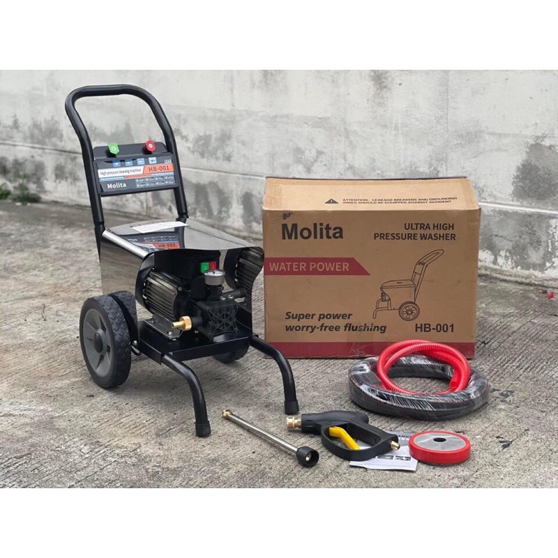 (ส่งฟรี) Molita เครื่องฉีดน้ำแรงดันสูง 350 บาร์ 3500 วัตต์ คาแคร์ล้างรถ | Shopee Thailand