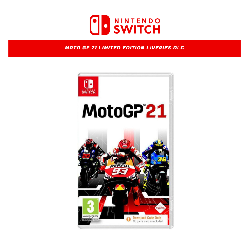 มือ1 Nintendo Switch - MOTO GP 21 LIMITED EDITION LIVERIES DLC (ส่งฟรี ...