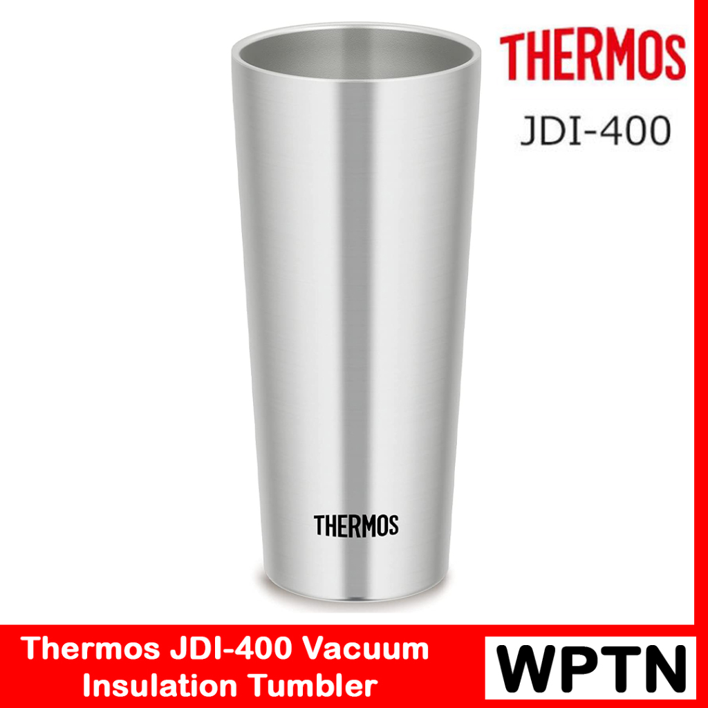 Thermos JDI-400 แก้วเก็บอุณหภูมิ สูญญากาศ แบบสแตนเลส 2 ชั้น เก็บความร้อน ความเย็น ขนาด 400ml ของ ...