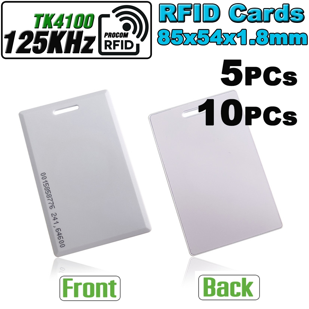 5/10PCs บัตร RFID 125KHz แบบหนา 1.8mm TK4100 EM4100 Thickness Proximity ...