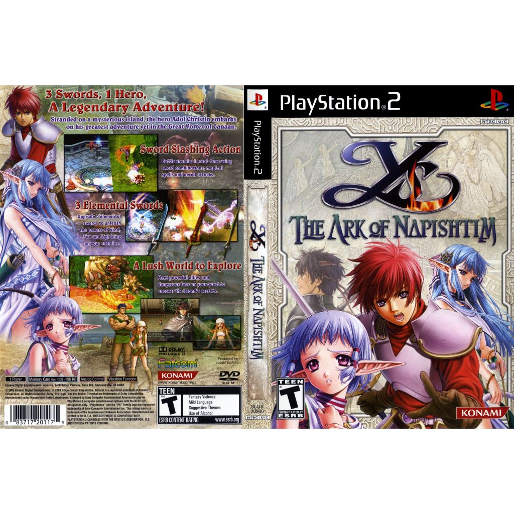 แผ่นเกมส์ PS2 Ys The Ark of Napishtim สกรีนแผ่น คุณภาพ ส่งไว (DVD) | Shopee Thailand
