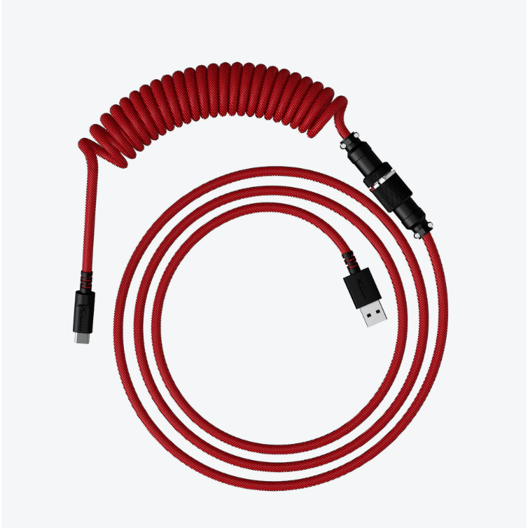 HyperX USB-C Coiled Cable (Black-Red) | Shopee Thailand