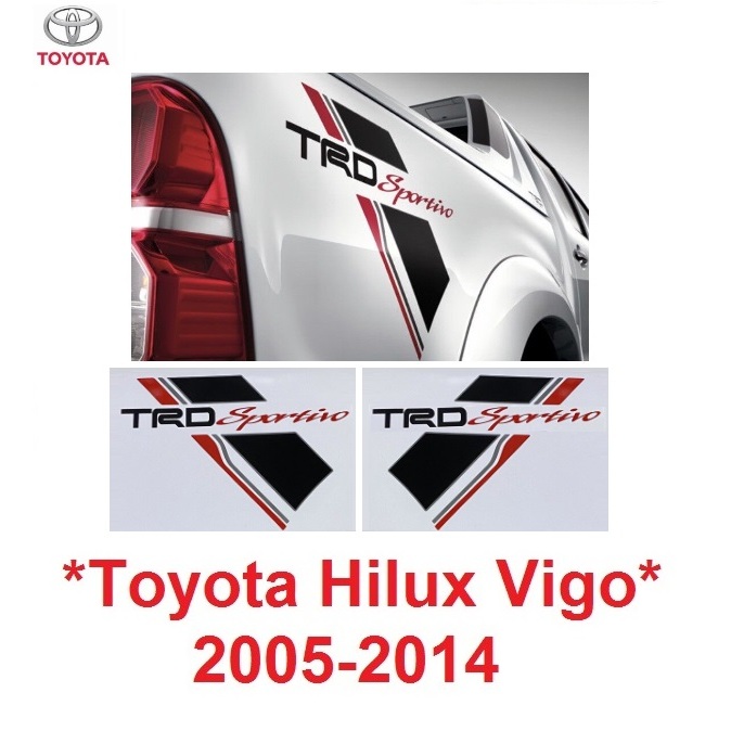 STICKER สติ๊กเกอร์ TRD sportivo ติด ข้าง ท้ายกระบะ TOYOTA VIGO CHAMP ...