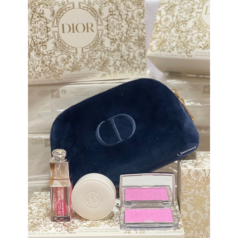 DIOR NATURAL GLOW ESSENTIALS SET ชุดของขวัญพร้อมกระเป๋า - เมคอัพ สกิน ...
