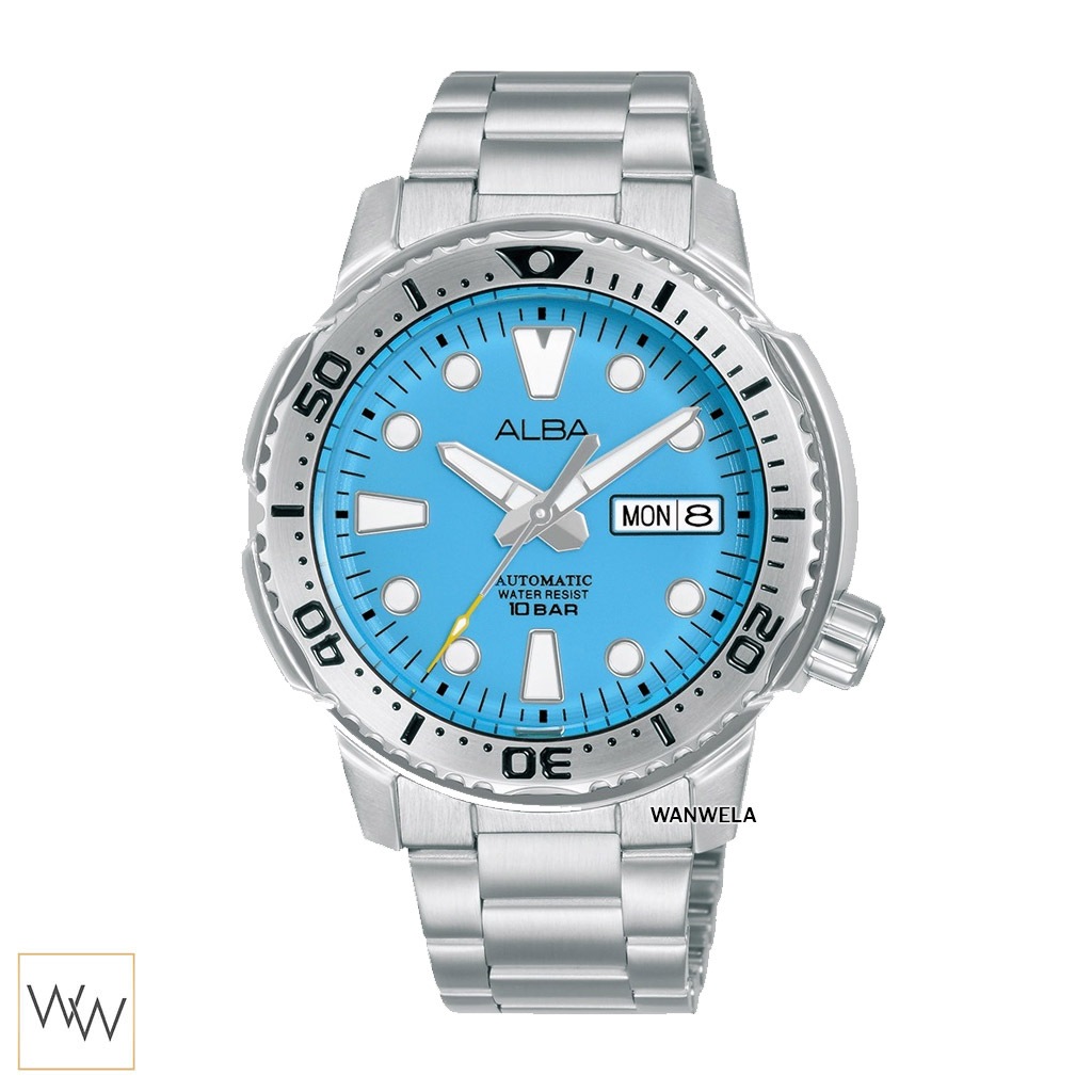 ของแท้ นาฬิกาข้อมือ ผู้ชาย ALBA Automatic Mini Tuna เครื่องศูนย์ไทย ...