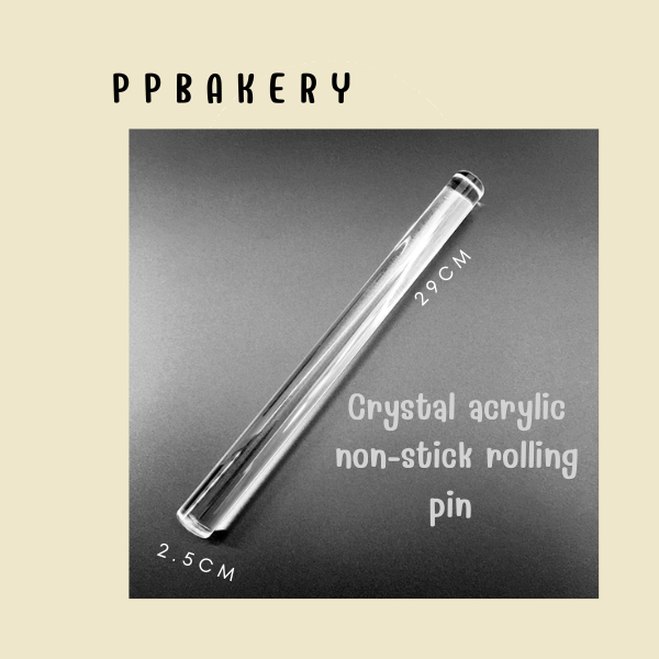Crystal acrylic non-stick rolling pin ไม้คลึงฟองดองอคิลิค 29ซม 1ชิ้น ...