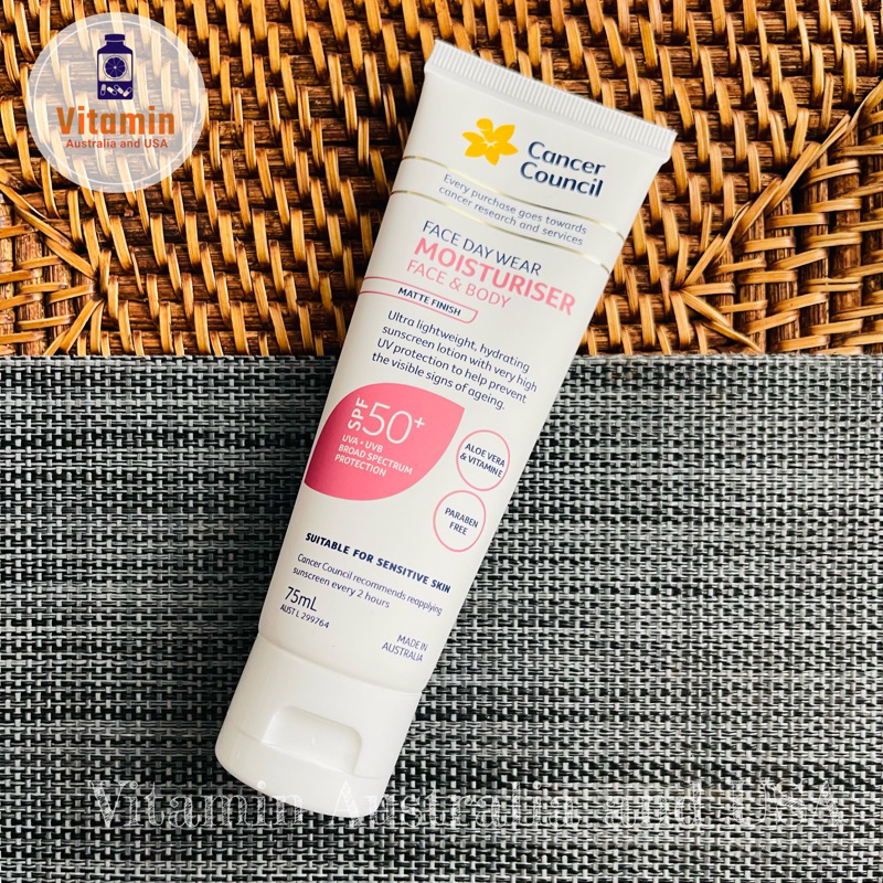 ครีมกันแดด Cancer Council Face Day Wear Moisturizer SPF 50+ UVA UVB 75ml ของแท้ นำเข้าจาก ...