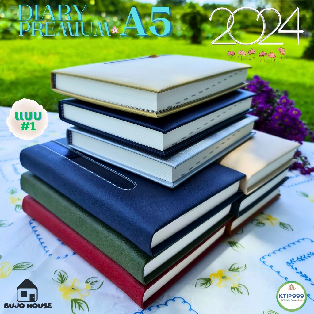" BUJO HOUSE DIARY A5 / 2024 " สมุดไดอารี่ A5 ปี 2567 / สมุดแพลนเนอร์ ...