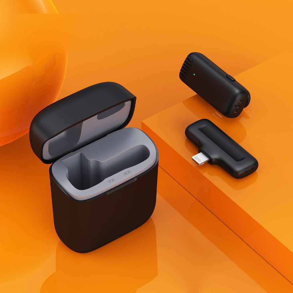 J11/J13 ไมโครโฟนไร้สาย Wireless Microphone พร้อมเคสชาร์จพกพา ไมค์ไลฟ์สด หนีบปกเสื้อ ตัดเสียงรบ ...