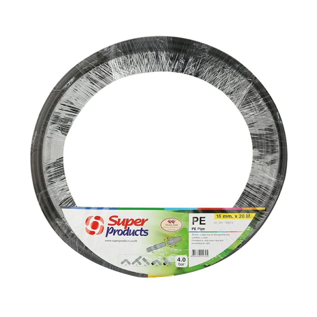 SUPER PRODUCTS ท่อเกษตร PE PN4 ยาว 20 เมตร แรงดัน 4บาร์ | Shopee Thailand