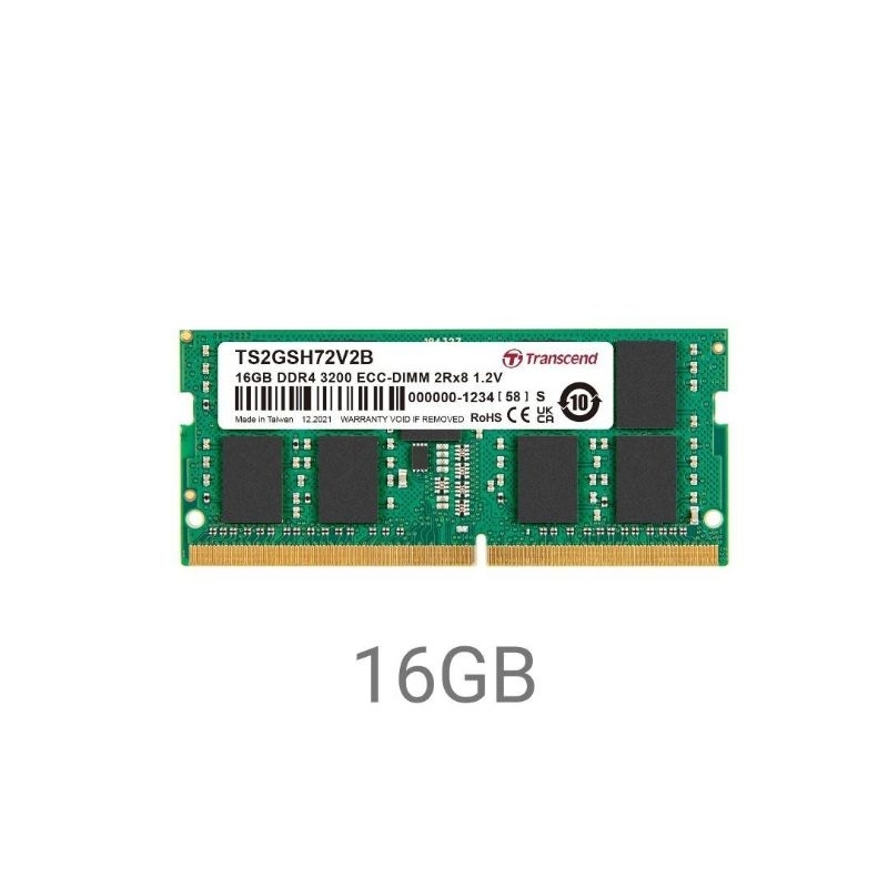 TRANSCEND RAM 16GB DDR4-3200 ECC SO-DIMM รุ่น TS2GSH72V2B ประกัน LIFE ...