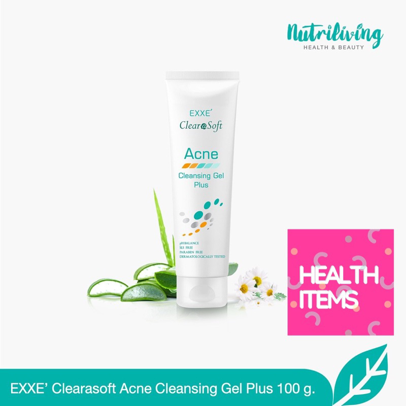 ((ซื้อ1หลอดแถมซอง3g1ซอง)) Exxe’ Clearasoft Acne Cleansing Gel Plus ...