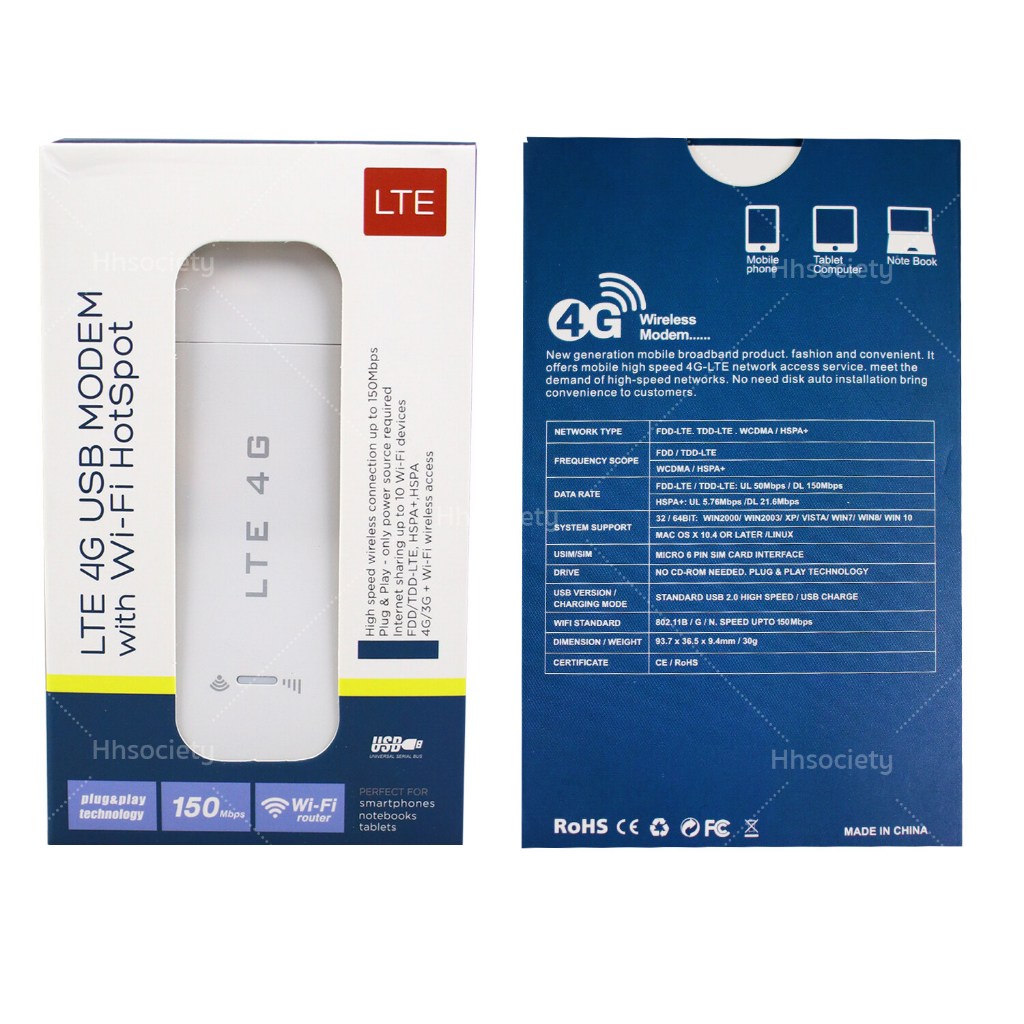 ไวไฟพกพา Pocket wifi Aircard Wifi Modem 4G LTE 300 Mbps ไวไฟพกพา รองรับทุกซิม โมบายไวไฟ Router ...