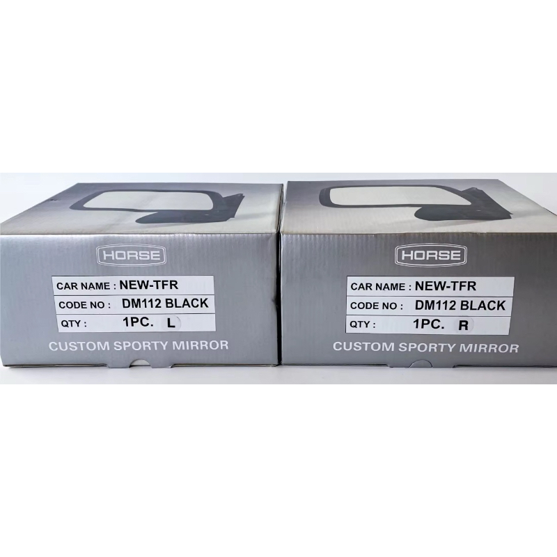 กระจกมองข้างอิซูซุ ทีเอฟอาร์ ISUZU NEW TFR (BLACK) DM-112 ยี่ห้อ HORSE ...