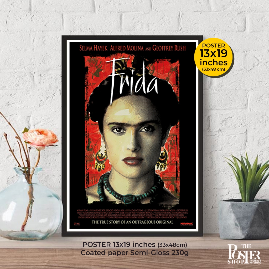 Frida Poster (2002) โปสเตอร์หนังชีวประวัติของ Frida Kahlo จิตรกร ...
