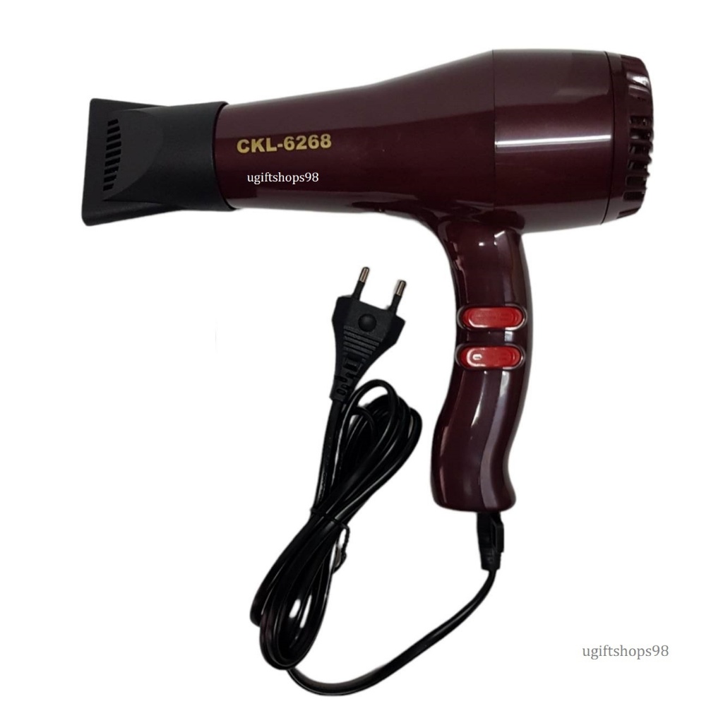 ไดร์เป่าผมCKL-6268 Hair Dryer CKL-6268 ขนาด1200 watt ปรับความร้อนและแรงลมได้ ของแท้มีมอก. ...
