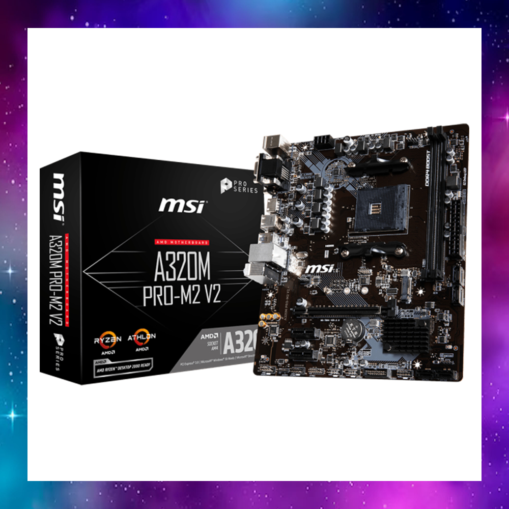MAINBOARD (เมนบอร์ด) AM4 MSI A320M PRO-M2 V2 RYZEN ใช้งานปกติ | Shopee Thailand