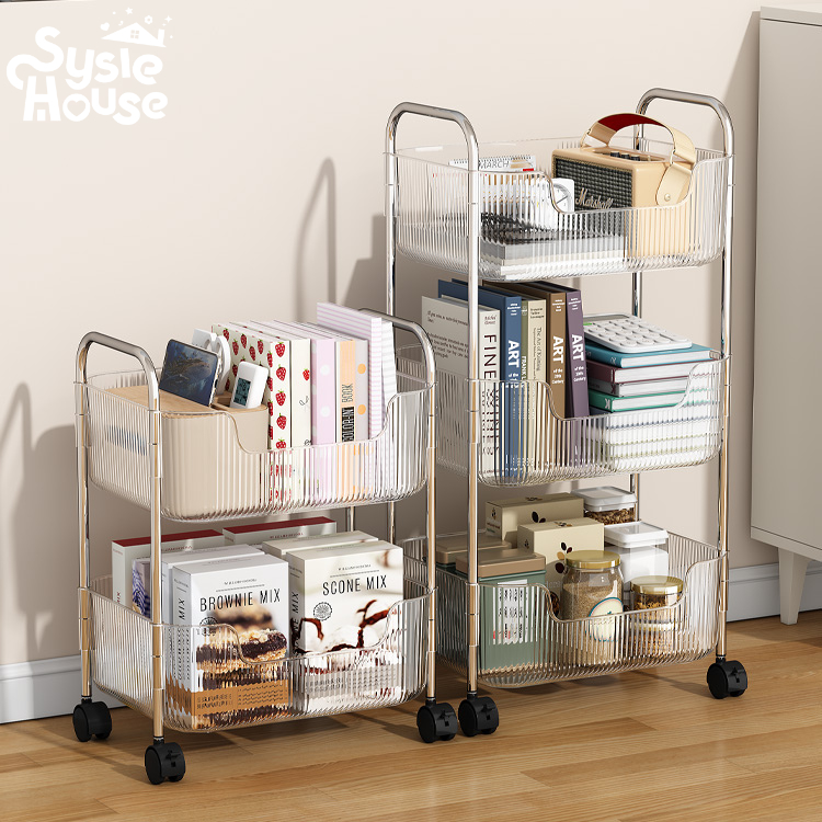 Sysie House ชั้นวางของ 2/3/4ชั้น มินิมอล ชั้นวางของมีล้อ เคลื่อนย้าย ...