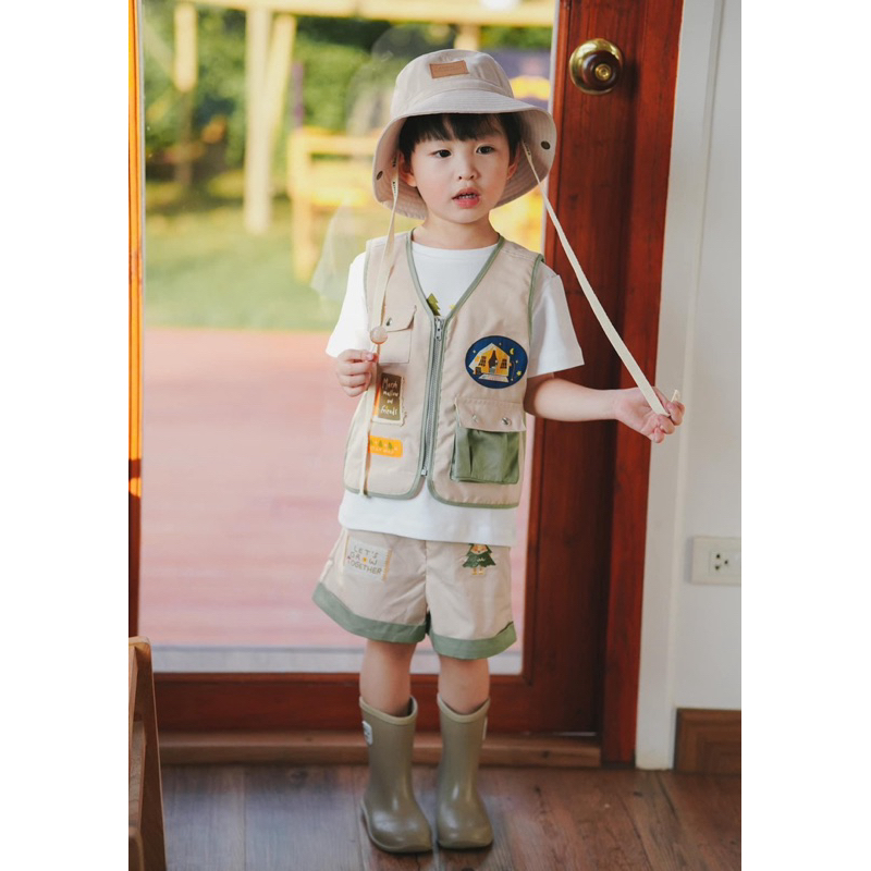 Aimer le Glamping • t-shirt & shorts set, vest, bucket hat • aimer aime ...