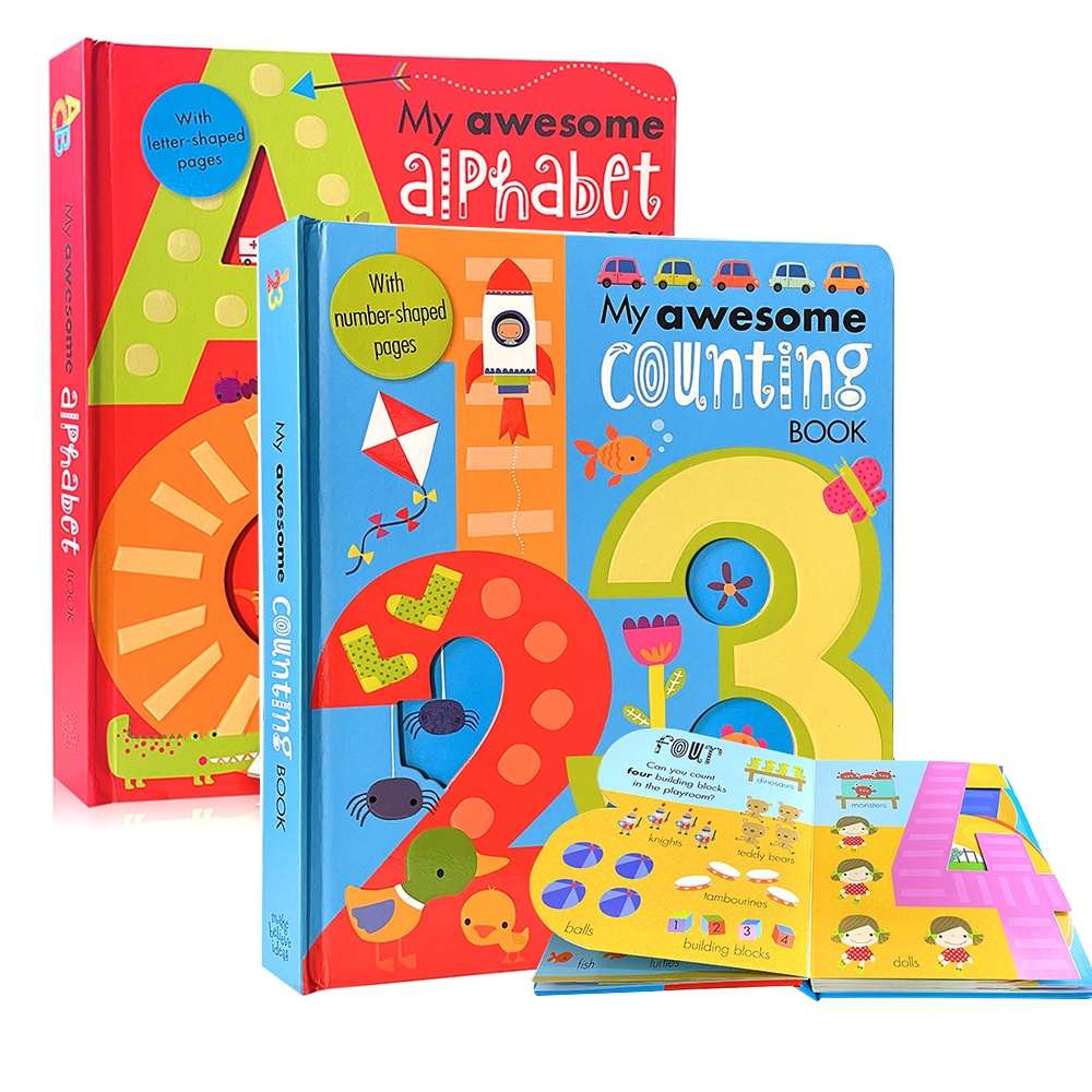 My Awesome Counting 1-20 ABC Alphabet Kids Picture Book Board Books ...