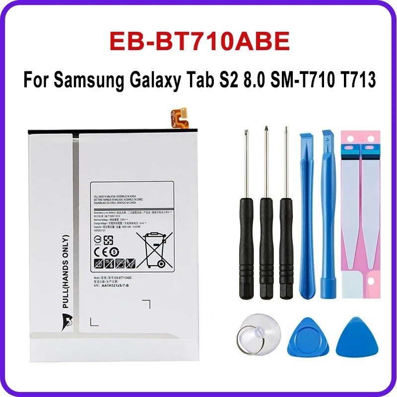 แบตเตอรี่สำหรับ Samsung Galaxy Tab S2 8.0 SM-T710 T713 T715 /C/y T719C EB-BT710ABA EB-BT710ABE ...