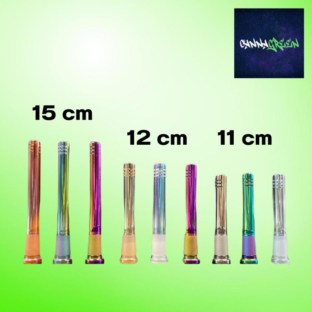 ก้านโจ๋ ก้าน downstem สำหรับข้อต่อ 14mm สีโฮโลแกรม มีให้เลือกสามขนาด 11/12/15 cm | Shopee Thailand