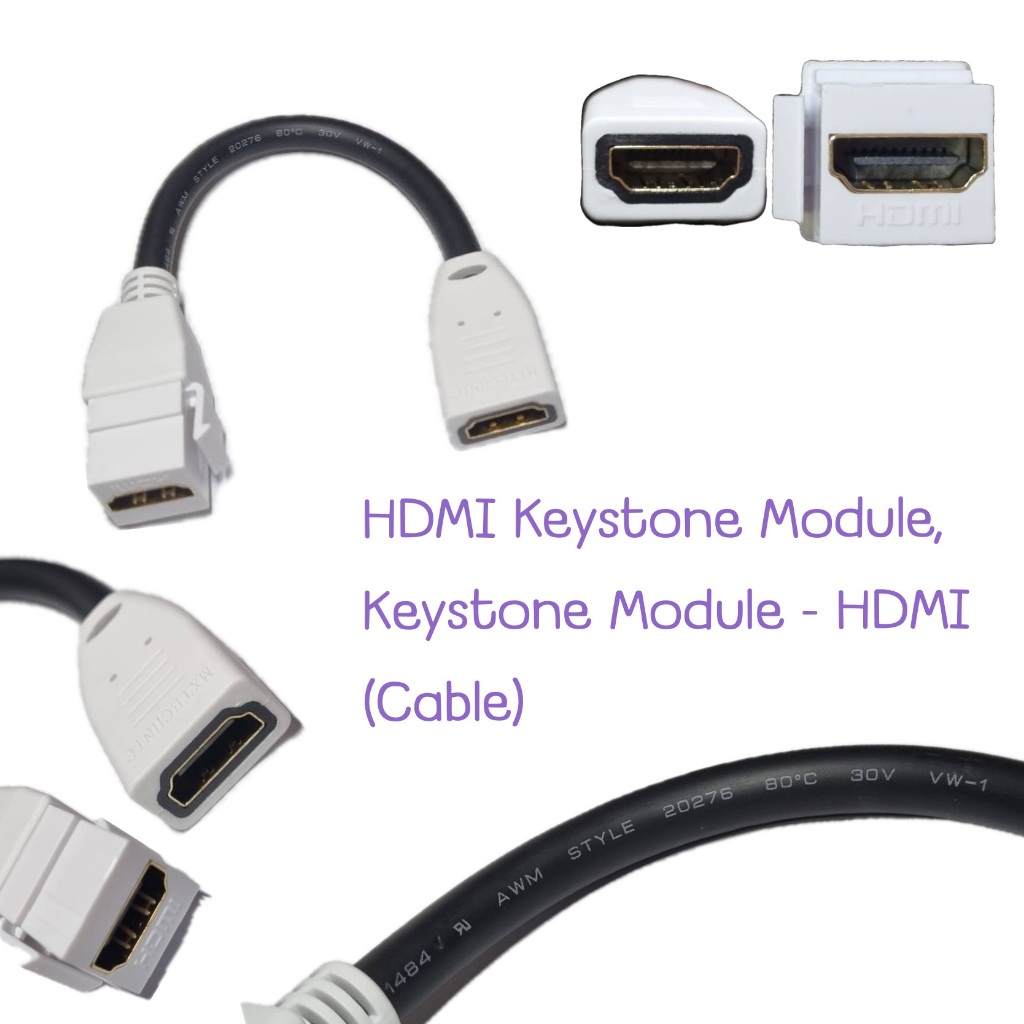 HDMI Keystone Module, Keystone Module - HDMI (Cable) | Shopee Thailand
