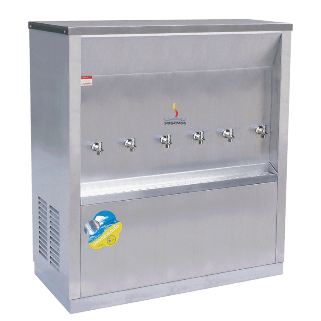 เครื่องทำน้ำเย็น 6 ก๊อก แบบต่อท่อ รุ่น SPP-6P | Shopee Thailand