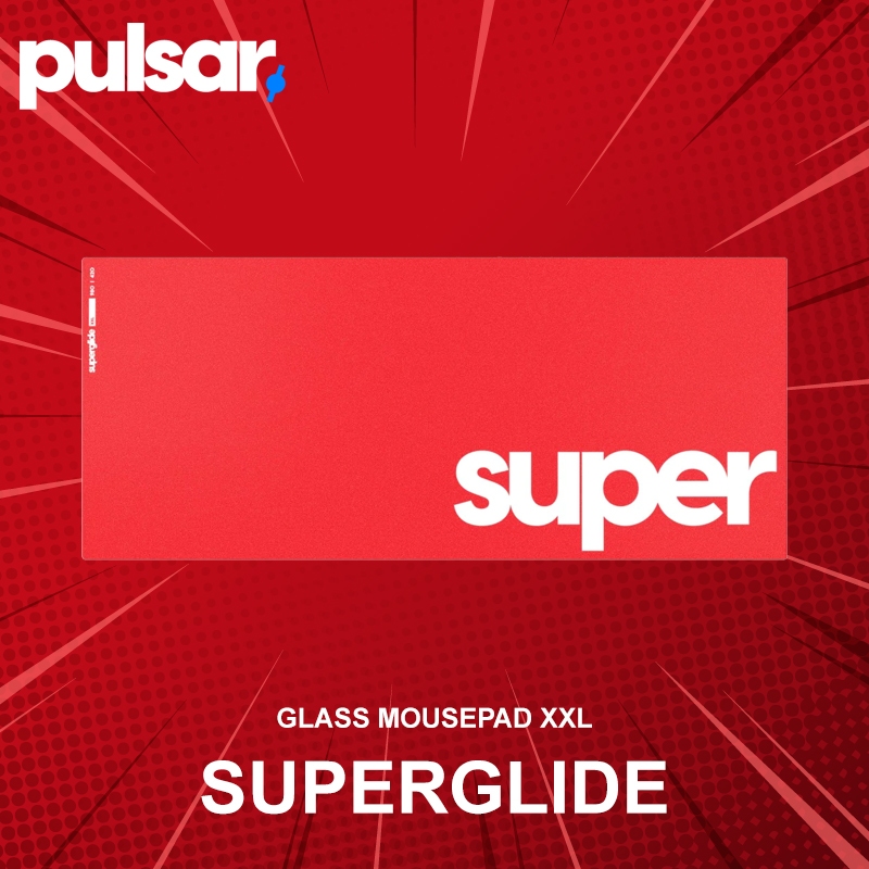 แผ่นรองเมาส์กระจก Pulsar Superglide Glass Mousepad XXL | Shopee Thailand