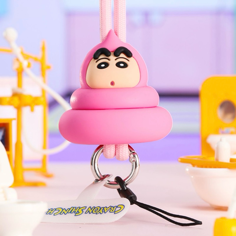 สายห้อยมือถือชินจัง ♥️crayon Shin-chan Doll Lanyard Blind Box Poo ...
