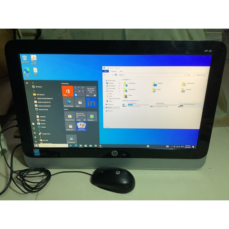 คอมพิวเตอร์ เอชพี 20 All in one PC (No 20-2301d )มือสอง intel pentium-R ...