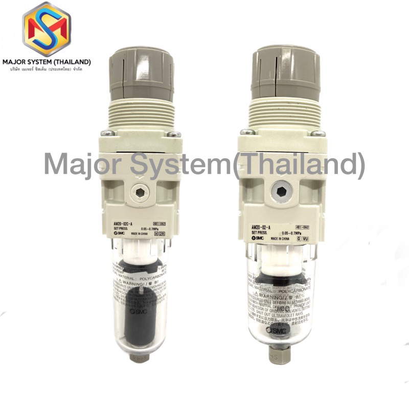 🇯🇵 SMC AW20-02C-A, AW20-02-A Filter Regulator ชุดกรองลม 1/4”(2 หุน ...