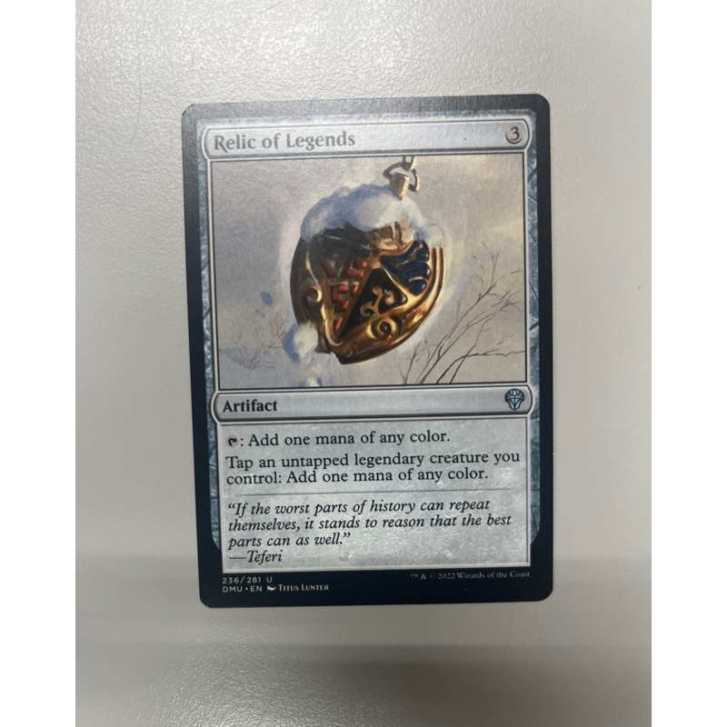 การ์ด MTG Relic of Legends Artifact Magic the Gathering EDH รุ่น DOM ...