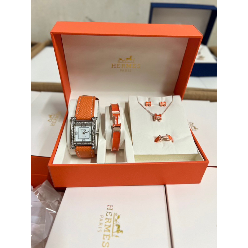 นาฬิกาHermes box set | Shopee Thailand