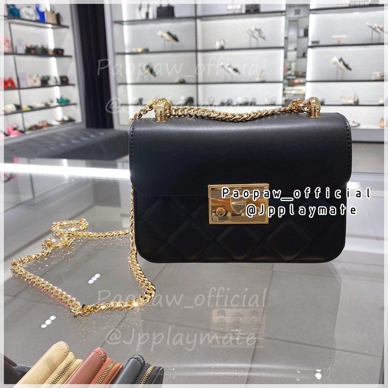 กระเป๋า Charles & Keith รุ่น Quilted Push-Lock Chain-Handle Bag : CK2 ...