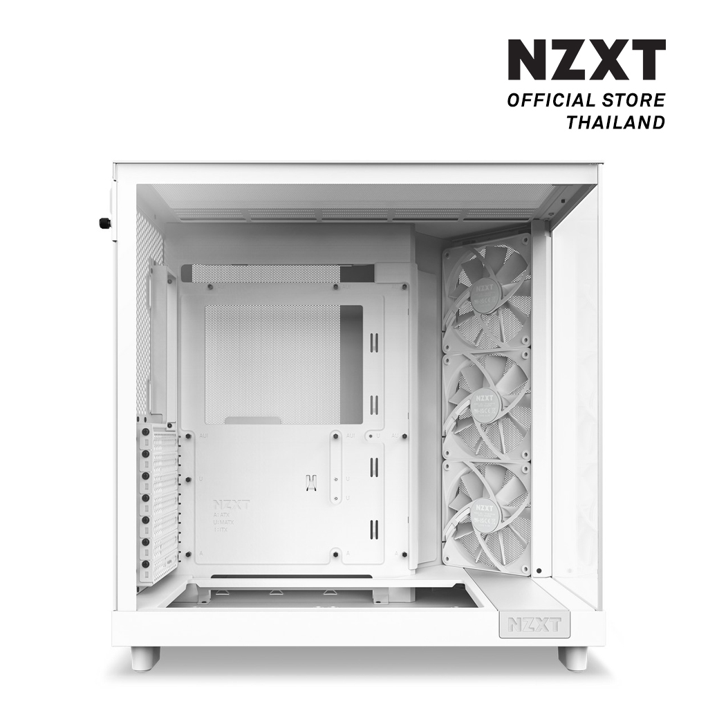 NZXT CASE H6 FLOW WHITE : CC-H61FW-01 | Shopee Thailand